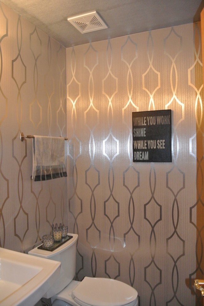 Powder Room gets a makeover - Bathroom - Chicago - by Redesign 2 Shine ...