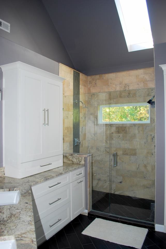 raleigh bath remodel - oversized shower - Classique - Salle de Bain ...