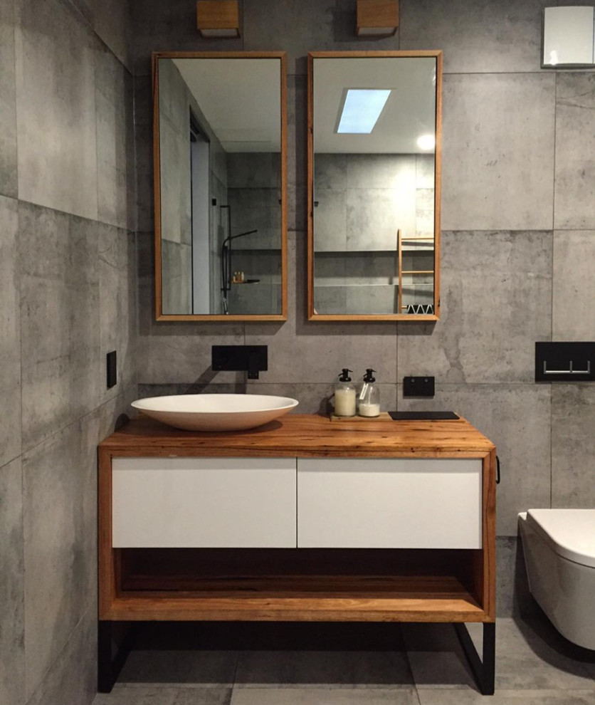 Recycled Timber Vanities - Contemporary - Bathroom - Melbourne - by ...