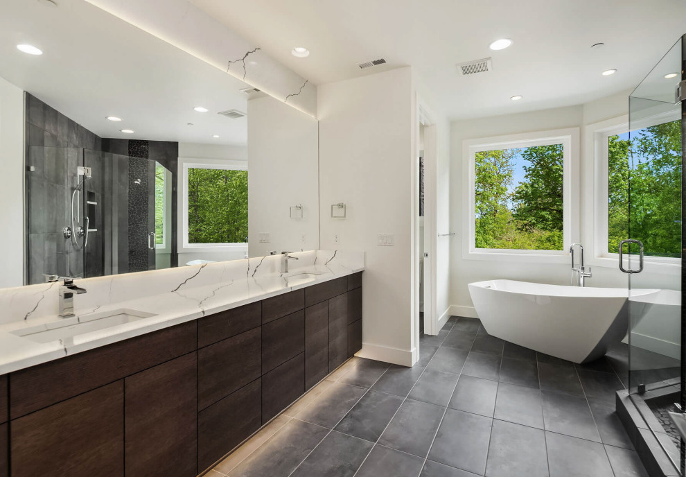 Redmond Custom - Modern - Bathroom - Seattle - by The Design Cafe | Houzz