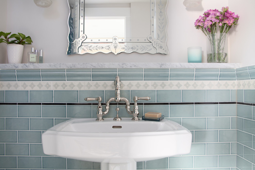 Revival-Style Guest Bath - Traditional - Bathroom - Seattle - by Sheila ...