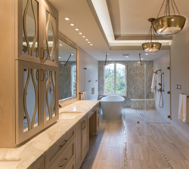 River Oaks Houston Texas Tranquil Spa Master Bathroom Remodel