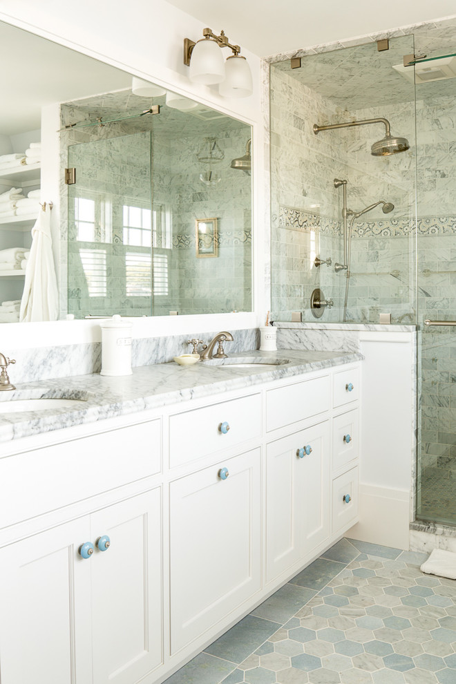 Rocky Point Teardown - Beach Style - Bathroom - Portland Maine - by ...