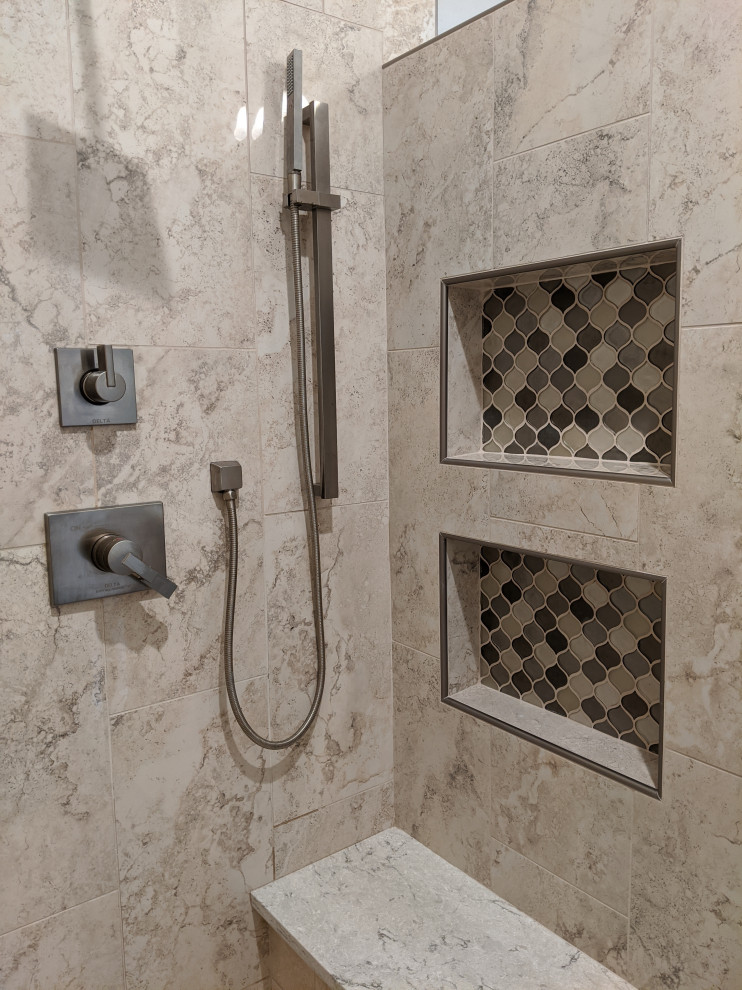 Romanesque Luxury Master Bathroom - Traditional - Bathroom - Houston ...