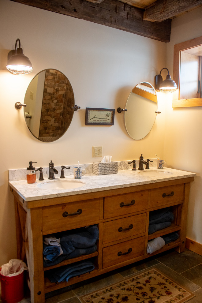 Rustic Barn Home - Rustic - Bathroom - New York - by Dimon Construction ...