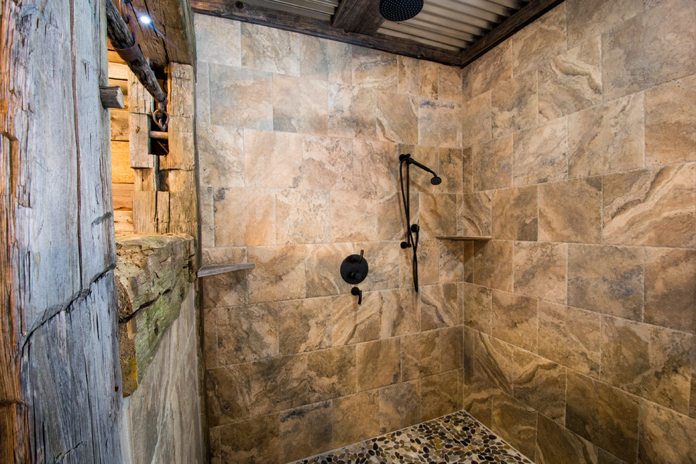 Rustic Master Bath - Rustic - Bathroom - Toronto - by Rheaume Carpentry ...
