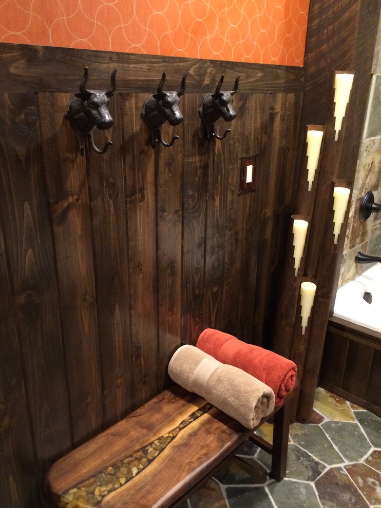Rustic Ranch Guest Bathroom - Rustic - Bathroom - Other - by GMI Design ...