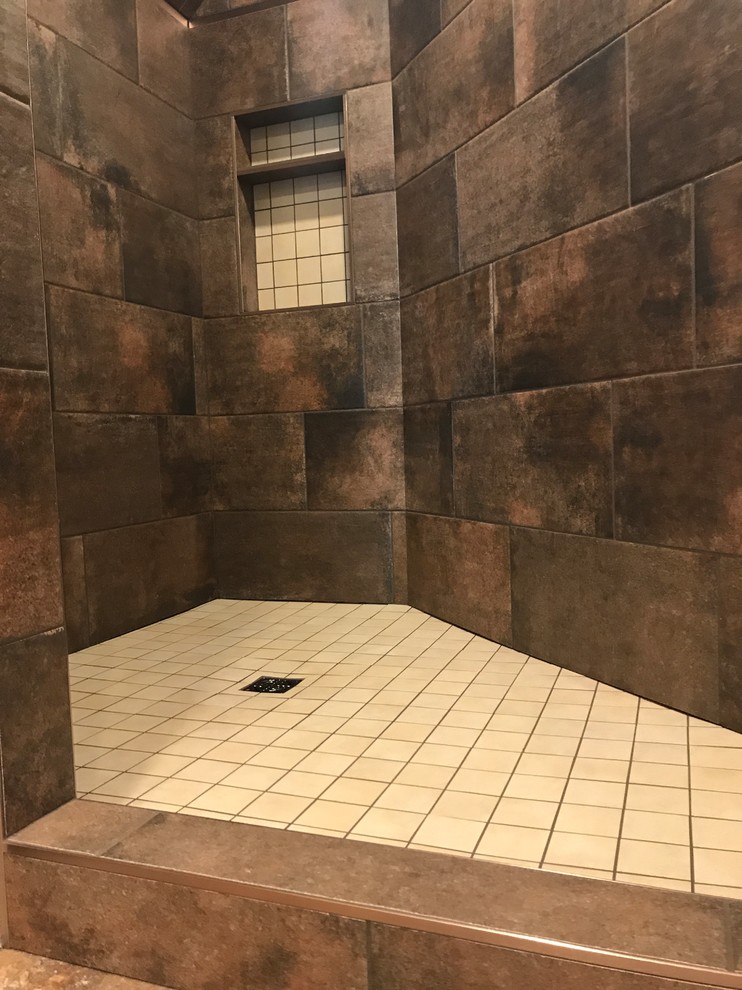 Rustic Shower with Copper Accents - Rustic - Bathroom - Other - by ...