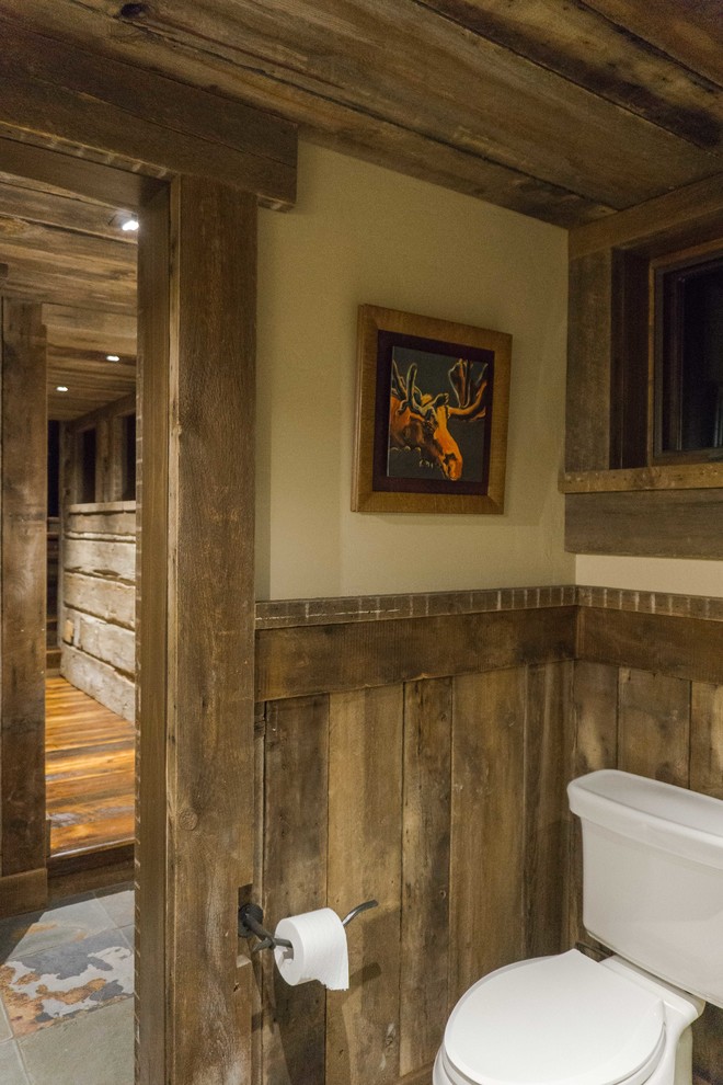 Rustic Western Bathroom- Allenspark Bunkhouse - Rustic - Bathroom ...