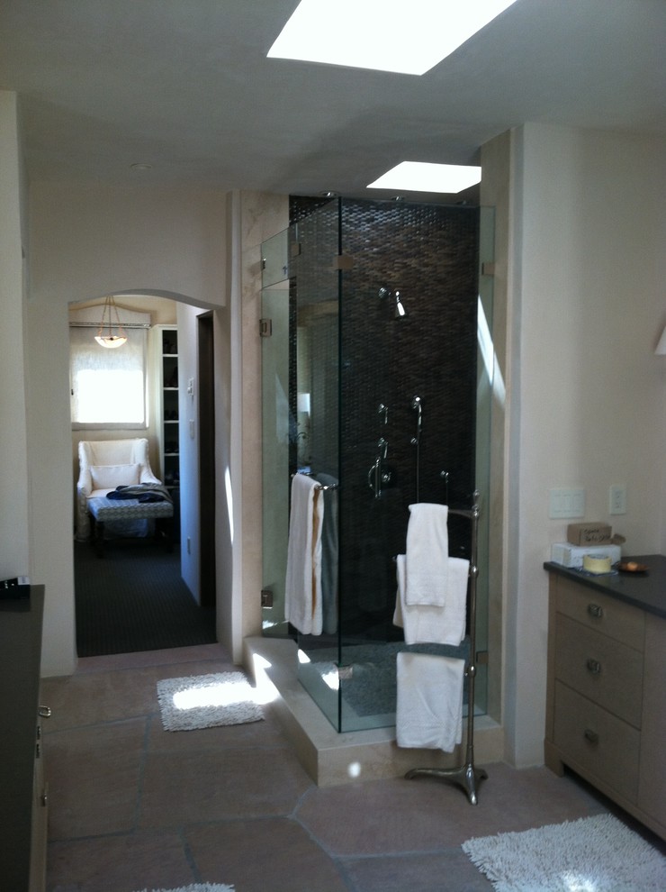 Santa Fe Style Adobe Remodel - Santa Fe, NM - Southwestern - Bathroom ...