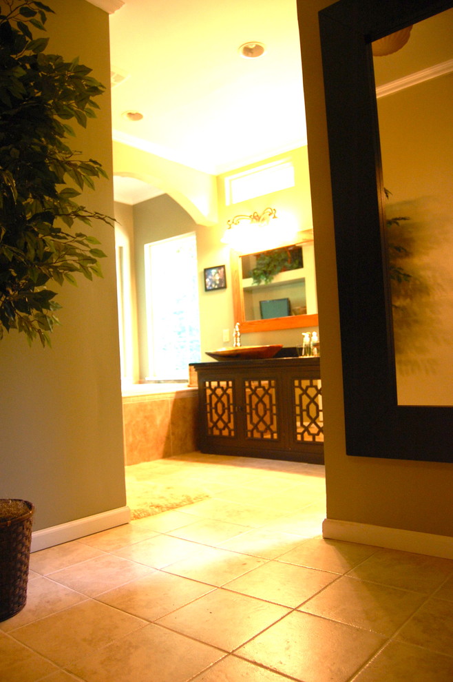 Screened porch turned master suite - Modern - Bathroom - Charlotte - by ...