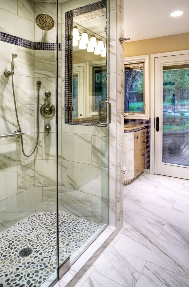 See-through shower - Transitional - Bathroom - Omaha - by The Designers ...