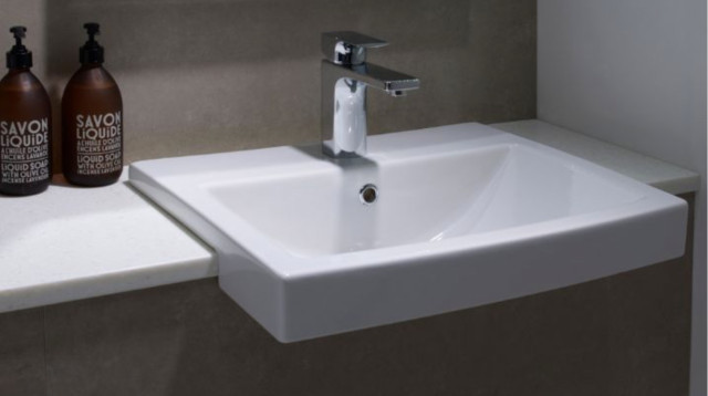Semi recessed sink - Bathroom - London - by Goodwood Fitch | Houzz