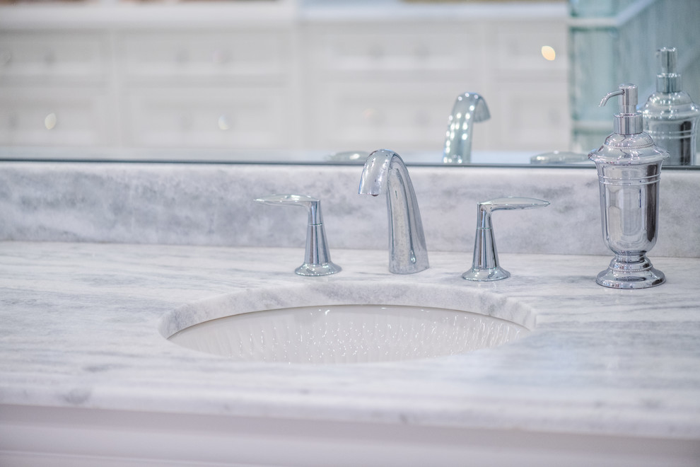 Shadow Storm Leathered Marble - Bathroom - Providence - by Quality Tile ...