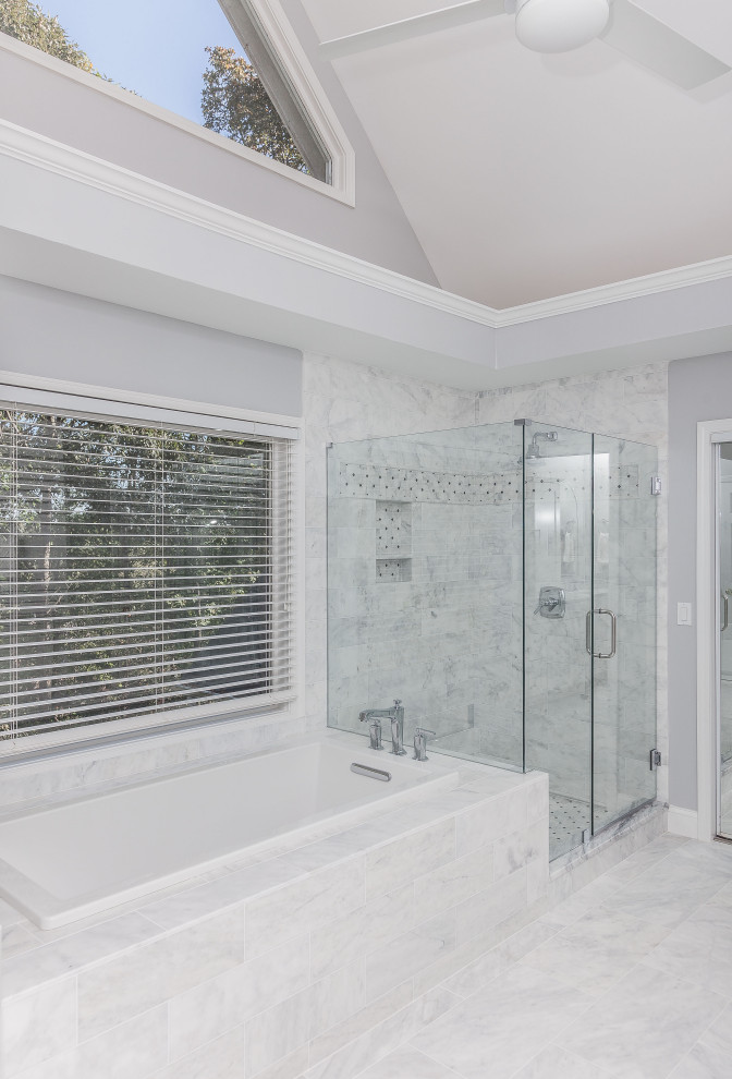 SHADOW STORM + MARBLE MASTER BATHROOM - Contemporary - Bathroom ...