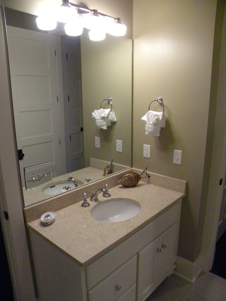 Shellstone Vanity - Tropical - Bathroom - Charleston - by Tile & Stone ...