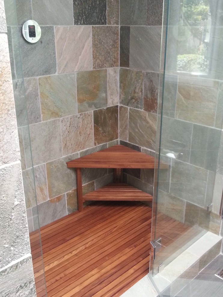 Shower Bathroom and Outdoor Teak wood Mats - Craftsman - Bathroom - Los ...