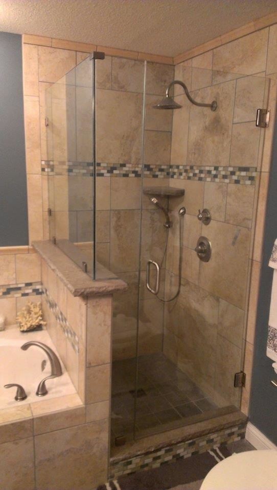 Shower Enclosure - Traditional - Bathroom - St Louis - by Liberty Glass ...