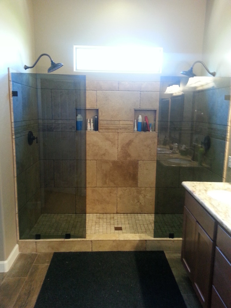 Shower Enlclosure Panels 3/8" Gray Glass - Bathroom - Phoenix - by AZ ...