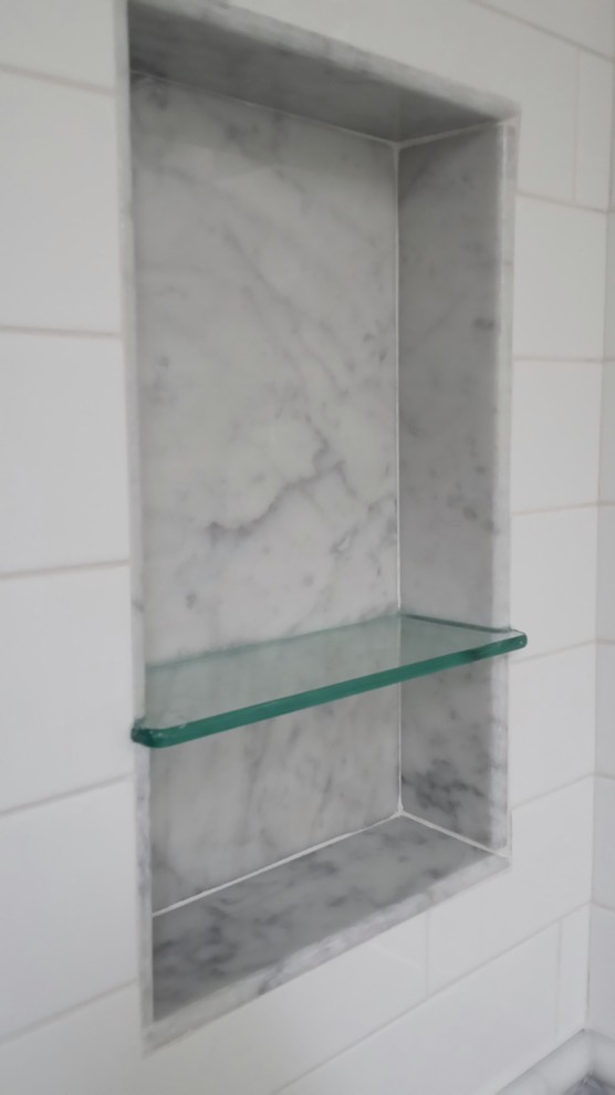 Shower niche w/Glass Shelf - Contemporary - Bathroom - Sacramento - by ...