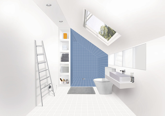 Shower room concept drawing - Modern - Bathroom - London - by HD design ...