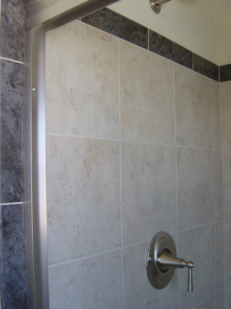 Shower Tile - Jersey Shore House on Pylons - Beach Style - Bathroom ...