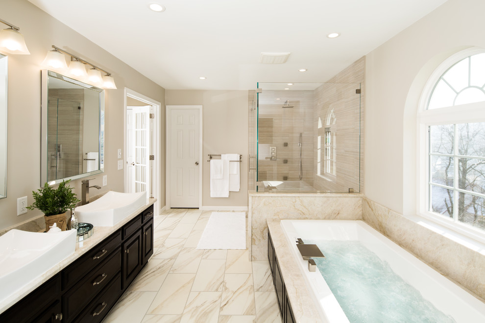 Sinking Spring Master Bath - Transitional - Bathroom - Philadelphia ...