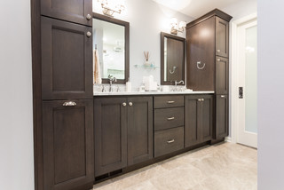 Sleek Command Center Master Bathroom. - Transitional - Bathroom - New ...