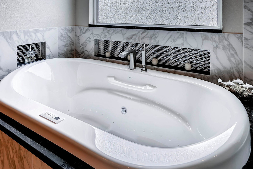 Sleek, Seamless Bath Update - Transitional - Bathroom - Denver - by ...