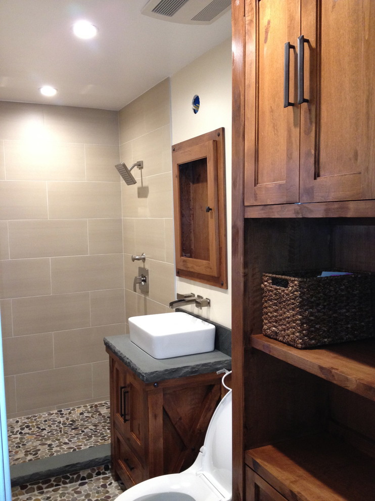 Small Bathroom Custom Remodel - Contemporary - Bathroom - Los Angeles ...