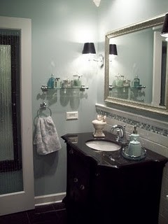 Small Bathroom Makeover - Spa Blue - Traditional - Bathroom - Chicago ...