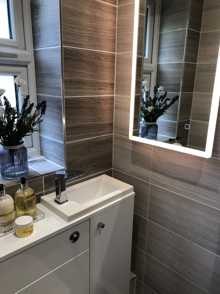 Small Ensuite Transformation in Cradley Heath - Contemporary - Bathroom ...
