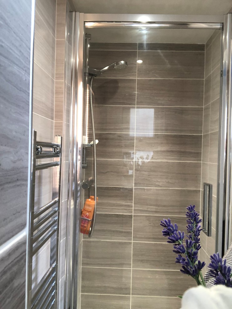 Small Ensuite Transformation in Cradley Heath - Contemporary - Bathroom ...