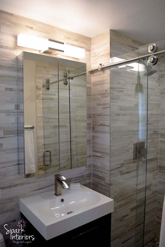 Small Luxury Bath - Modern - Bathroom - Denver - by Spark Interiors | Houzz