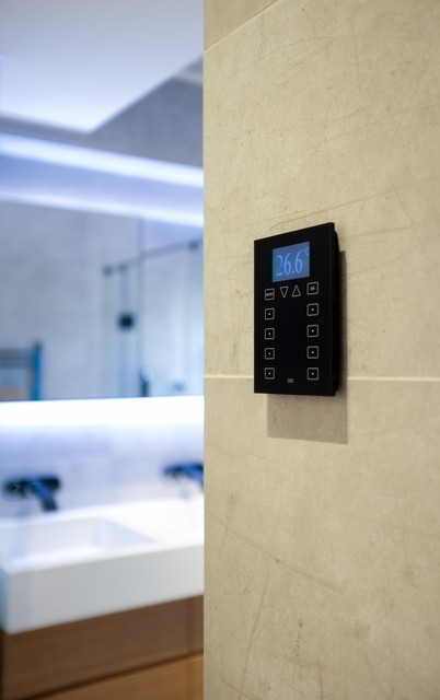 Smart Control Panel in Bathroom, Hong Kong - Contemporain - Salle de ...