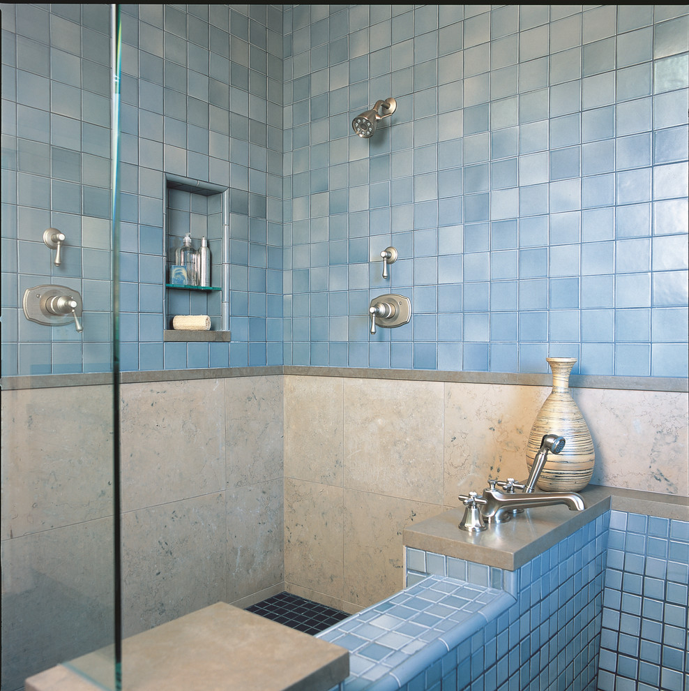 Soaking tub and tile shower - Traditional - Bathroom - San Francisco ...