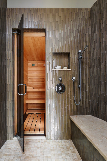 Society Hill Master Bath and Sauna - Contemporary - Bathroom ...