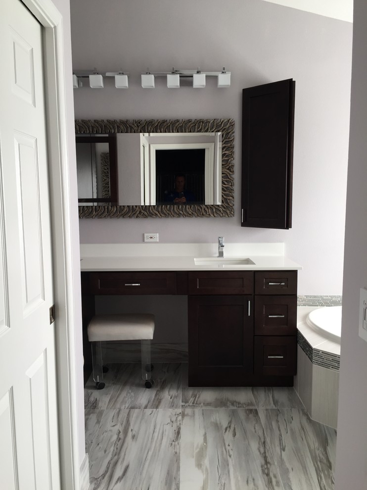Solomon master bathroom renovation - Contemporary - Bathroom - Miami ...