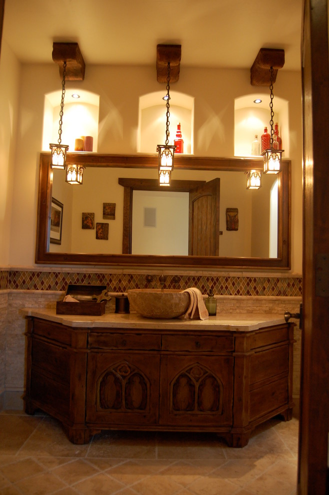 Spanish Style - Rustic - Bathroom - Santa Barbara - by Barber Builders ...