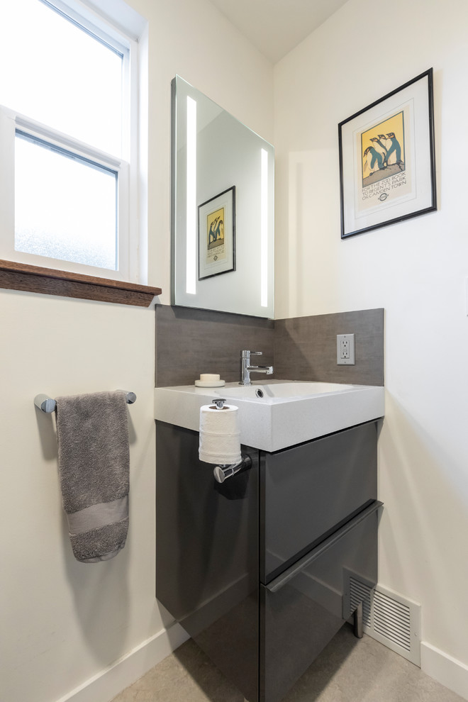 Split-Level Main Floor Remodel in West Seattle - Modern - Bathroom ...