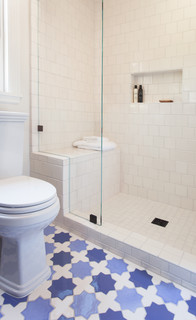 Star-Cross Bathroom Floor and 4x4 shower walls. - Eclectic - Bathroom ...