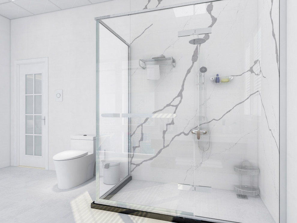 Statuario Classic Wall Shower - Contemporary - Bathroom - Other - by ...