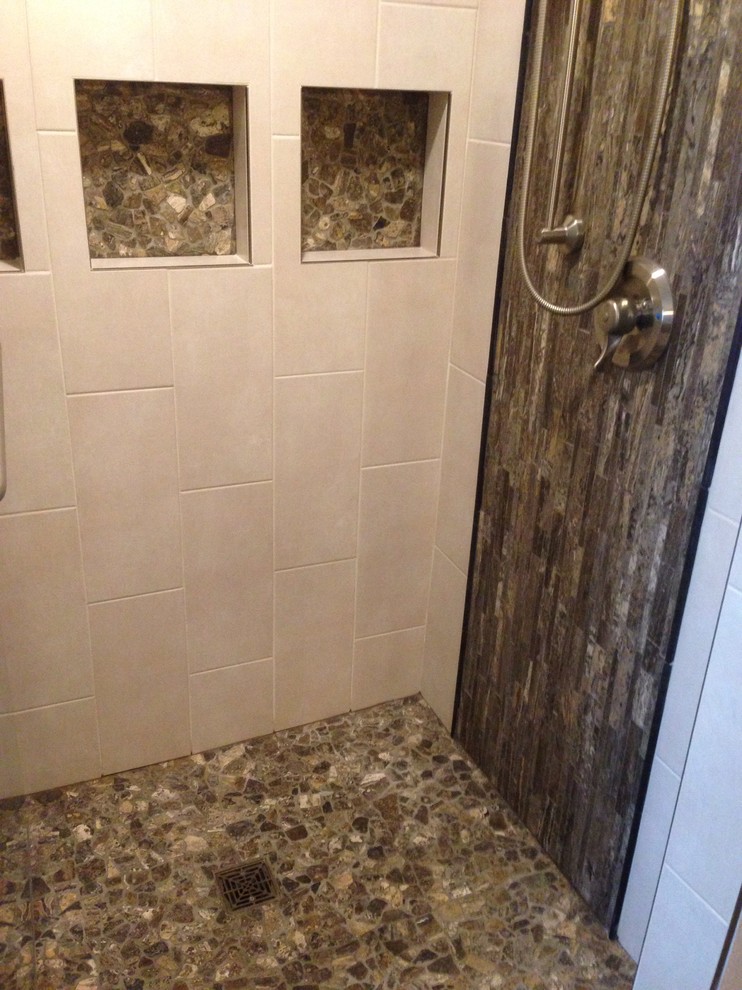 Stone House Remodel - Rustic - Bathroom - Kansas City - by JS Mosaic ...