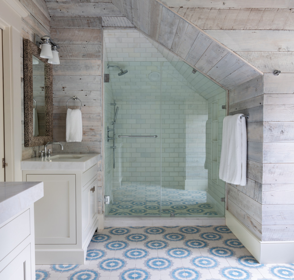 Study in Patterns - Beach Style - Bathroom - Atlanta - by Pearce Scott ...