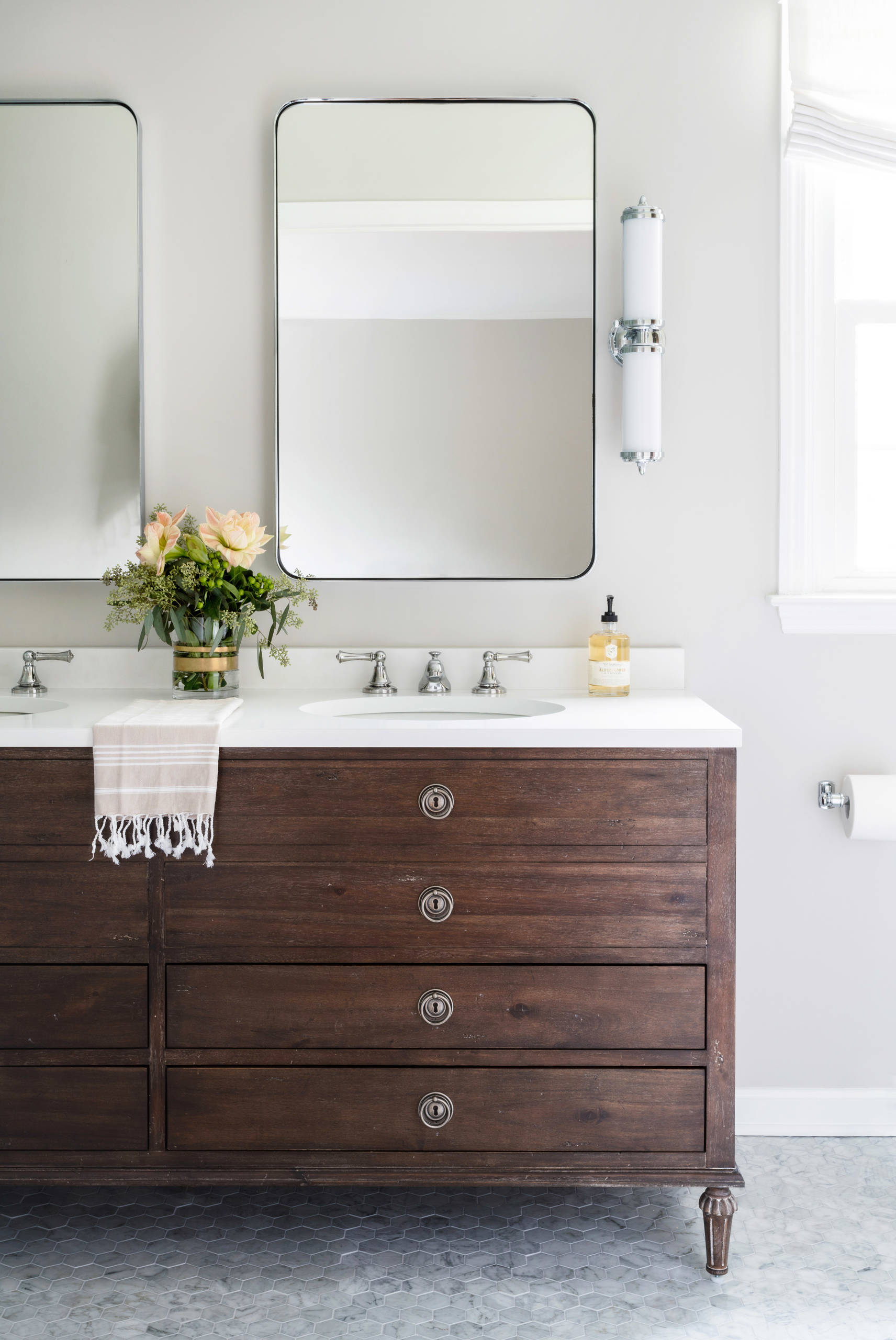 A Classic Bathroom Worth Losing a Closet For