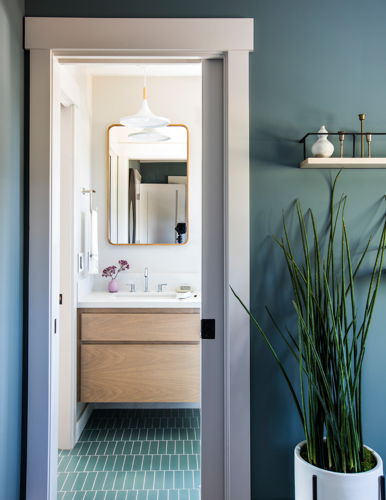 Sunset 2018 Idea House with Offset Bathroom Floor Tiles - Eclectic ...