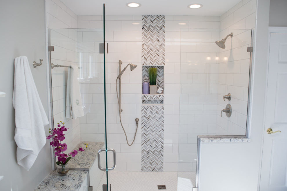 Super Shower Master Bath - Transitional - Bathroom - Chicago - by ...