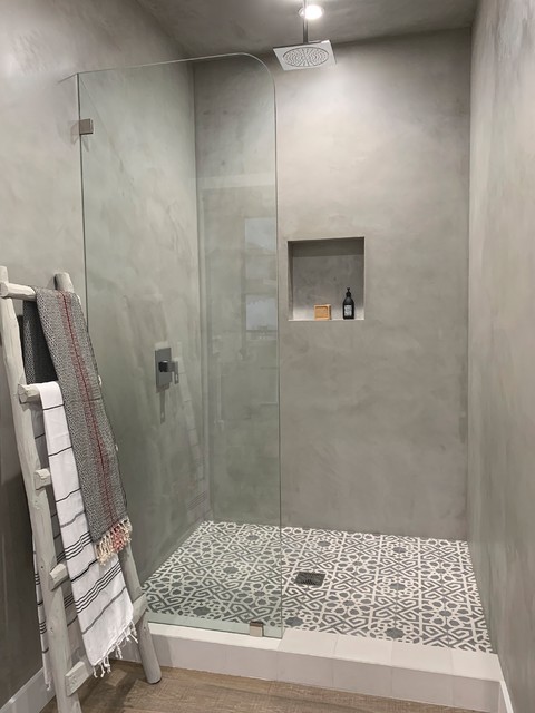 Tadelakt with Color Atelier Shower Plaster. - Badezimmer - San ...