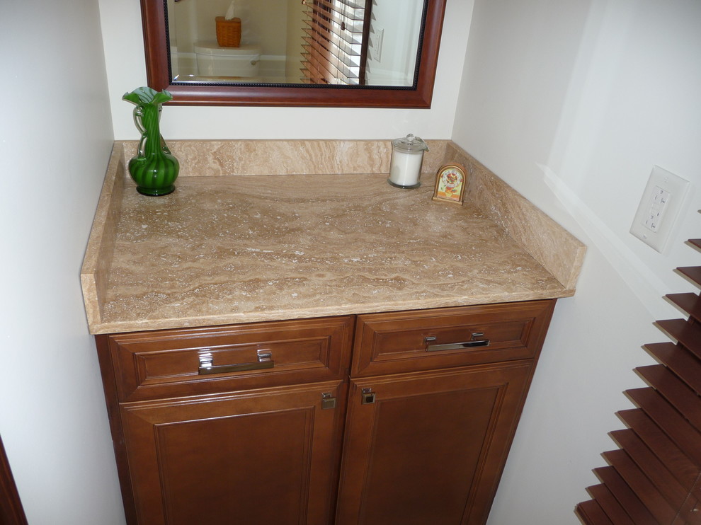 Texture and Travertine - Contemporary - Bathroom - Philadelphia - by ...