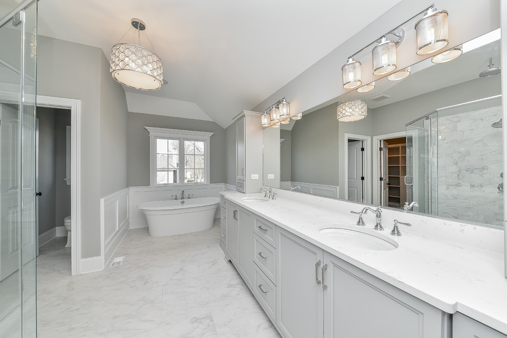 "The Covington Manor" - Arts & Crafts - Bathroom - Chicago - by Autumn ...